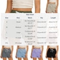 Cagogo Women Casual Elastic Waist Shorts Stretch Solid Lounge Shorts ...