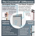 CrownWall Slatwall System: PVC Garage Organizer Wall Mount, 8’ x 4 ...