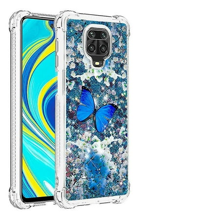 Xiaomi Redmi Note 9s/9 Pro/9 Pro Max Case Bumper Cover Glitter Liquid ...