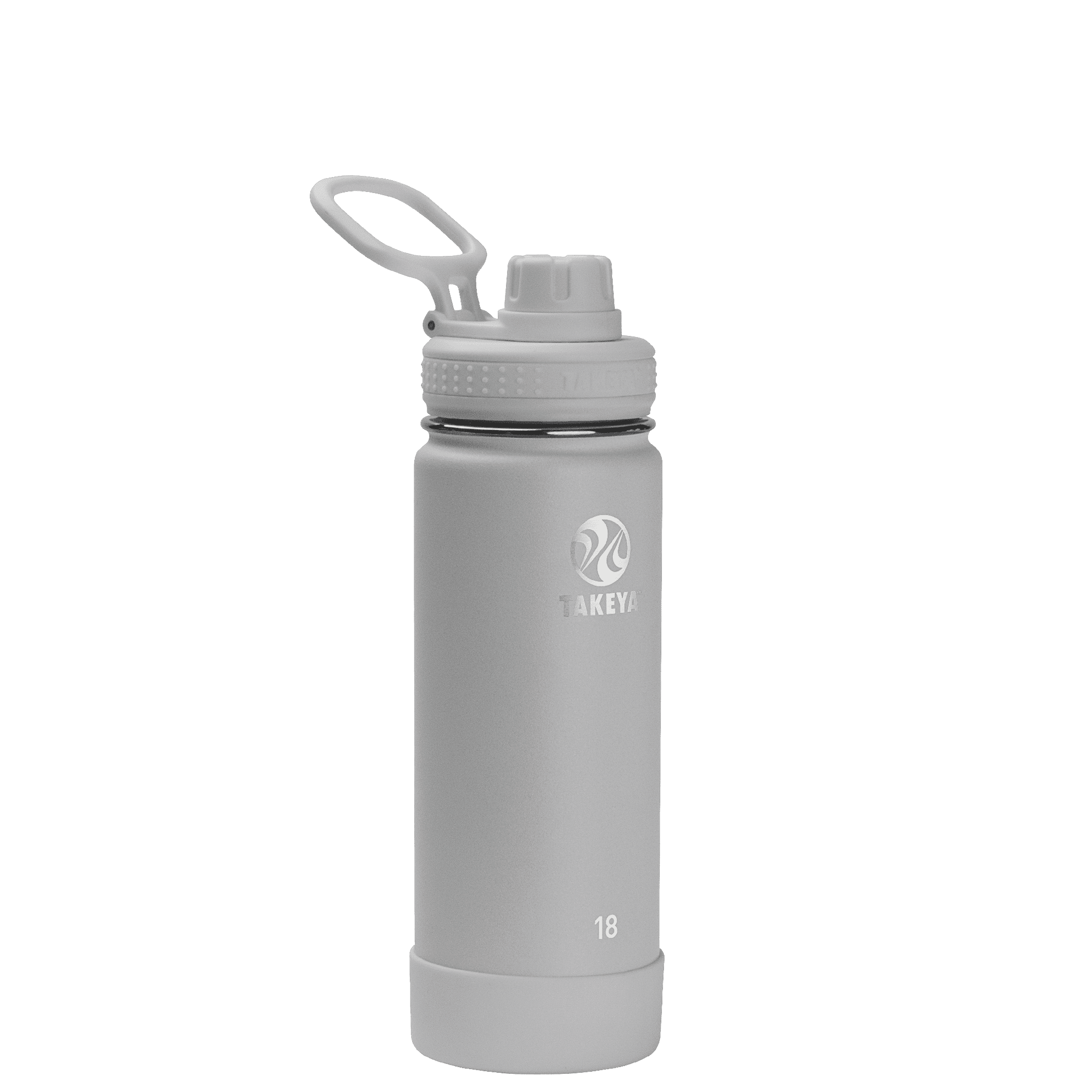 Takeya Actives Stainless Steel Water Bottle w/Spout lid, 18oz Pebble ...