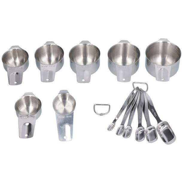 Baking Measuring Cup,13PCS Stainless Steel Measuring Measuring Cup Set ...