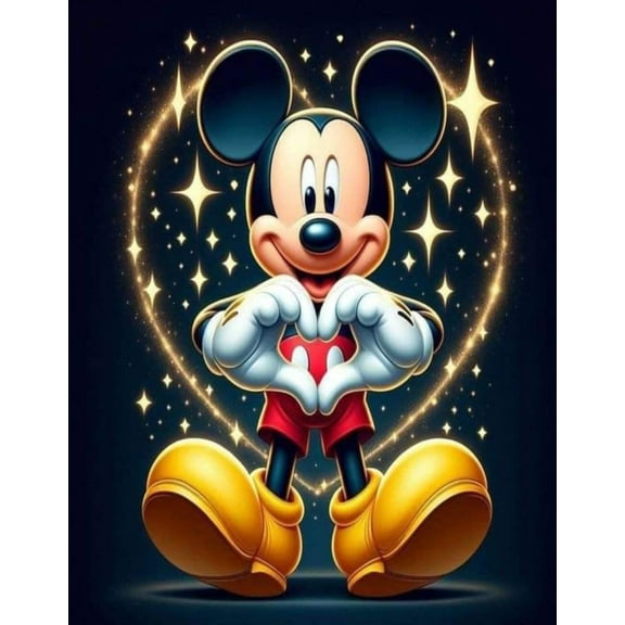 DIY Mickey Diamond Art Painting Kits for Adults and Beginners Home Wall ...