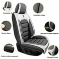 Fit for TOYOTA PRIUS 2011 Car Seat Cover, Gray and White Car Seat ...