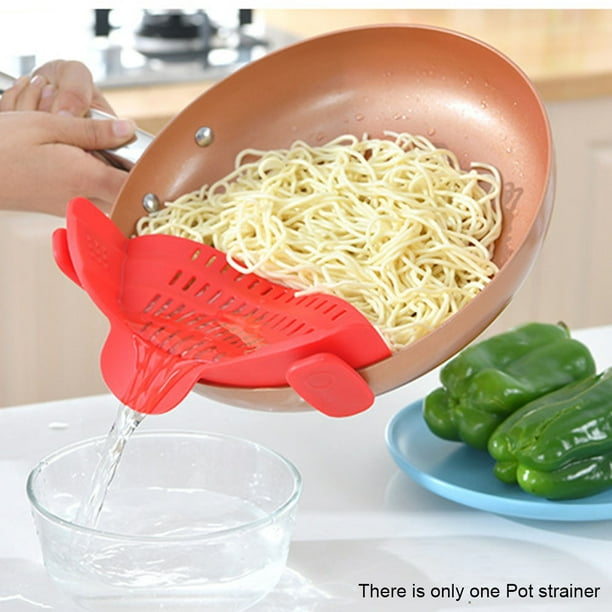 Silicone Drainer Cooking Kitchen Tool Noodles Pot Strainer Restaurant ...