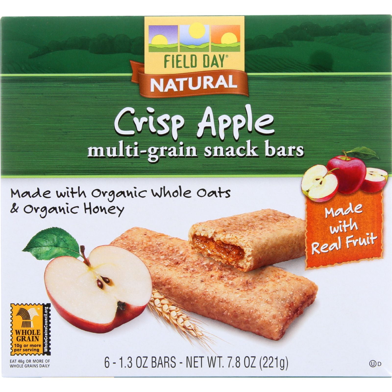 Field Day Snk Bar Crisp Apple (6x7.8OZ ) - Walmart.com