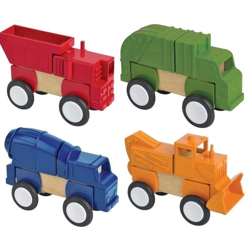 Guidecraft Block Mates - Construction Vehicles, Learning & Educational ...