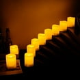 10 Pack Battery Operated Flameless LED Votive Candles with Realistic ...