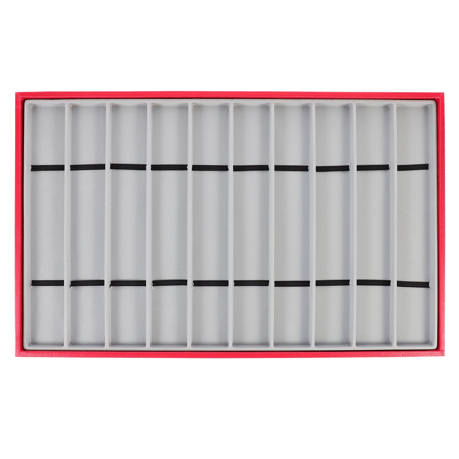 Watch Tray Jewelry Organizer Display Case Storage Bangle Slotted Box ...