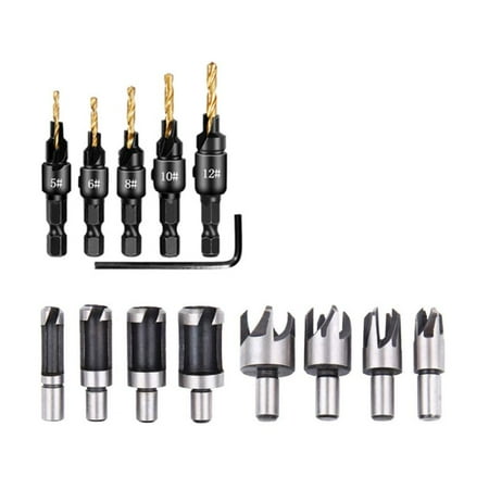Claw Barrel Hex Shank Wood Router Bit Set Type Cork Drill Bit Combo ...