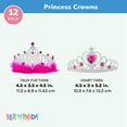 12 Pack Princess Crowns for Toddlers, Children's Toy Set, Kids Dress Up ...