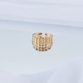 1Pc Stainless Steel Geometry Cuff Rings for Women Golden 13.5mm 1pc ...