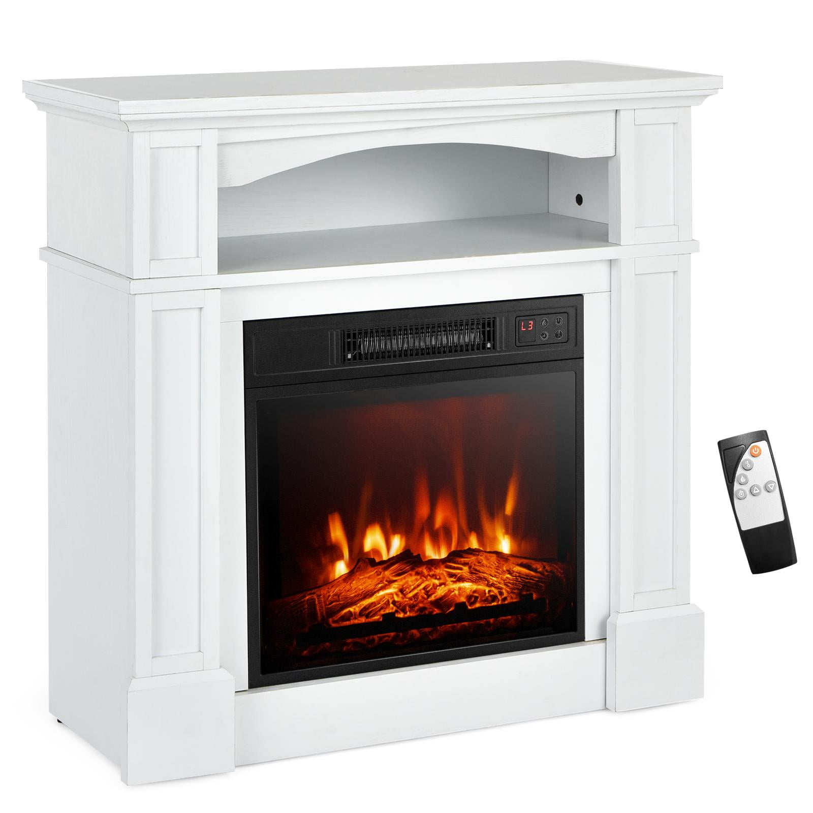 Click here for Giantex 32 Electric Fireplace W/Mantel And Remote... prices