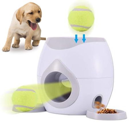 Single/double Hole Car Pet Dog Ball Launcher Tennis Food Reward Machine ...