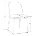 LeisureMod Tule Mid-Century Modern Dining Side Chair with Velvet Seat ...