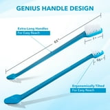 Boshel Dog Toothbrush Set - Dual Headed Long Handled + Finger ...