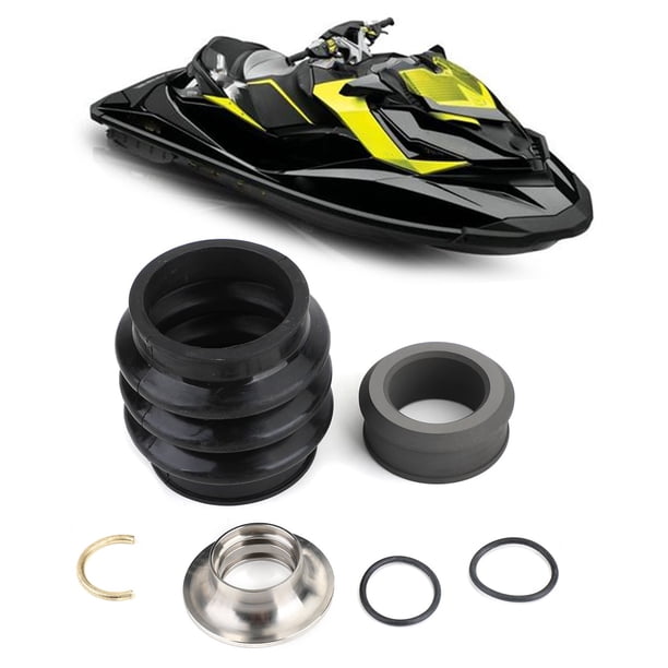 4-Tec Carbon Ring Seal Drive Line Rebuild Kit & Boot for Sea Doo RXP ...