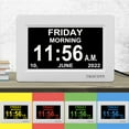 TROCOTN 7 Inchs Modern Electronic Digital Clock Calendar, Large Display ...