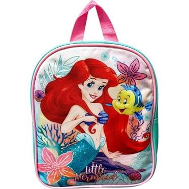 The Little Mermaid Transparent Backpack 16" Disney Ariel Make Your ...