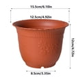 Small Plastic Flower Pots for Gardening Flowers and Plants Balcony ...