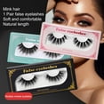 Eisoary 1 Pair False Eyelashes Natural Look 3D Wispy Curly Fluffy Faux ...
