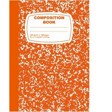 E-Clips 2303709 Orange Composition Notebook - 100 Sheets, Case of 48 ...