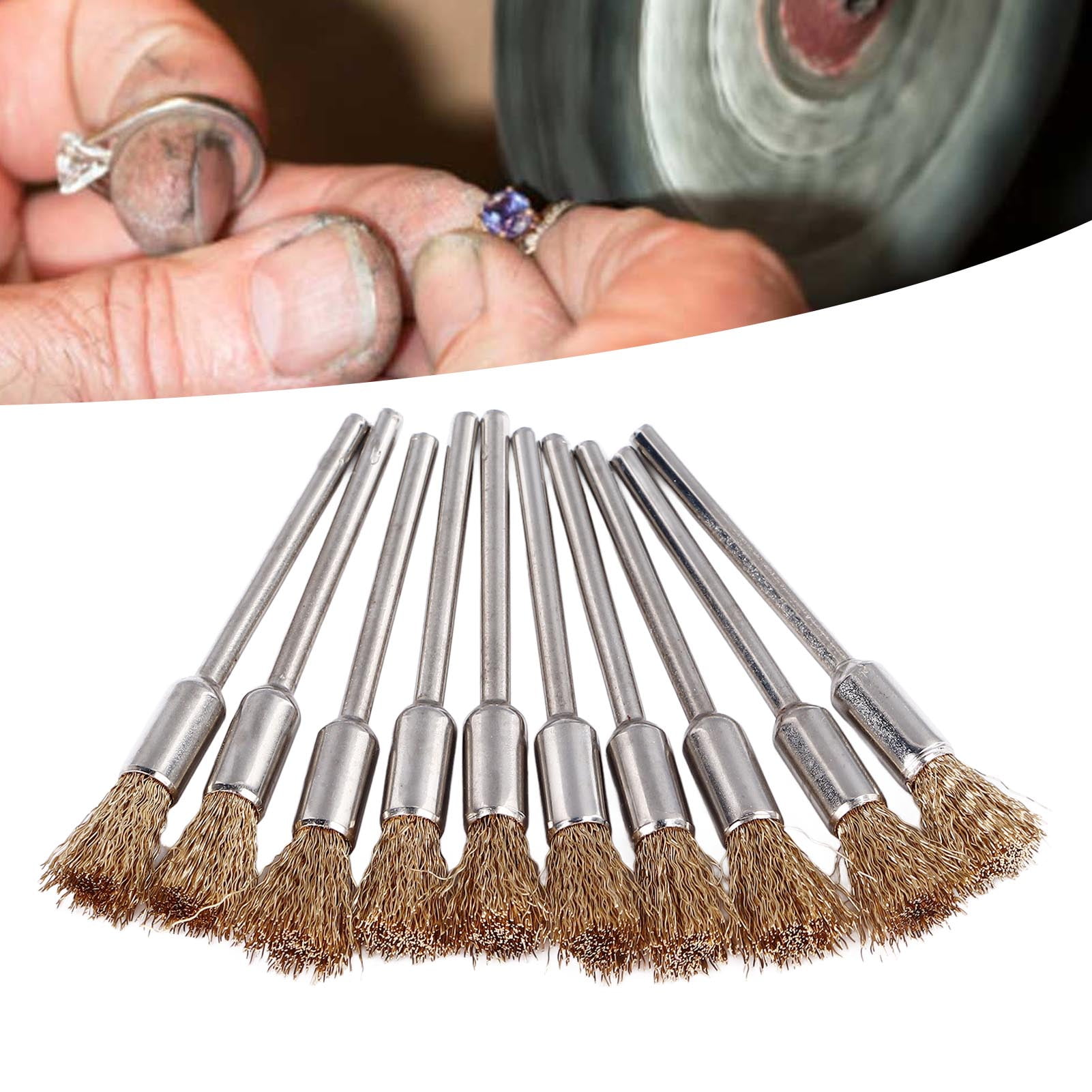 Cepillo de Limpieza de alambre ANGGREK Extendido Para Pulido de Puntas ...