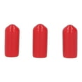 PVC Screw Thread Protectors, 100PCS Red Round Pipe End Covers, 8mm ...
