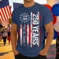Anniversary Graphic Tee for Men Patriotic Short Sleeve Casual Wear and ...