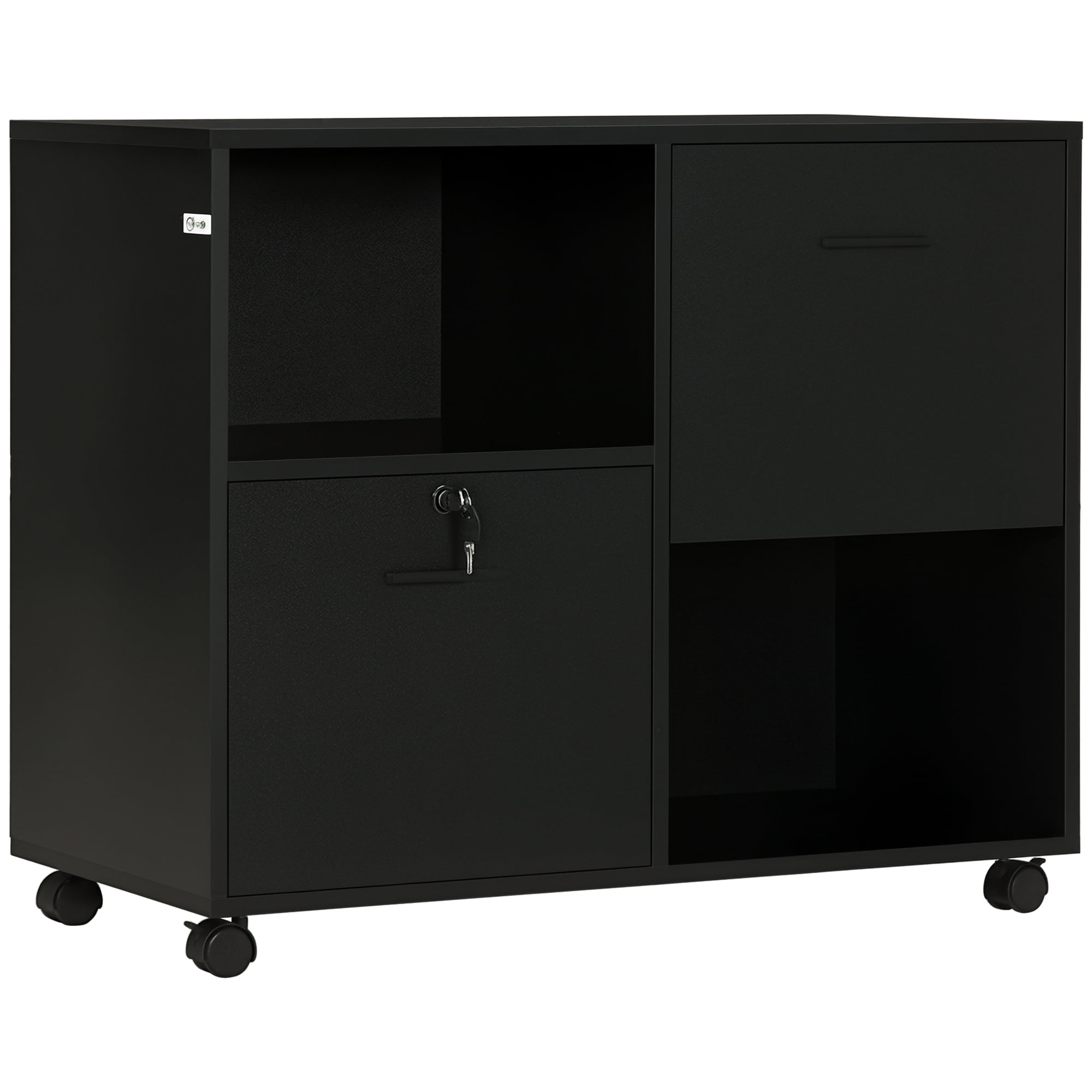 Click here for Vinsetto Lateral File Cabinet With Wheels Mobile P... prices