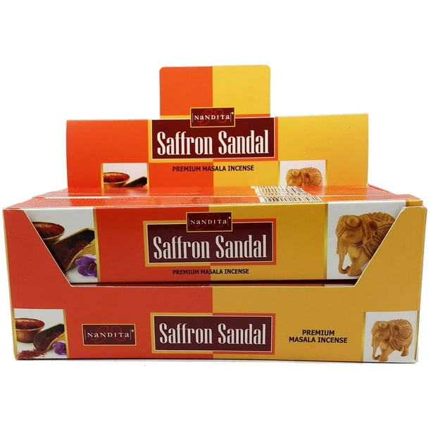 Sandalia Incense Nandita Saffron Premium Masala 15g | Bodega Aurrera en ...