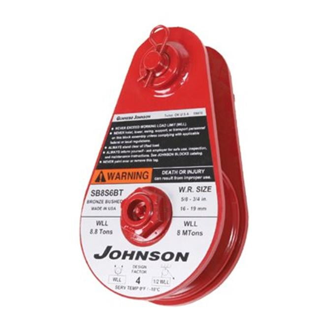 Gunnebo Johnson 323-474562016 Sb4S4Bt 4 Inch Sheave Snatchblock W ...