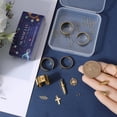 8 Sets 36PCS Stainless Steel Ring Settings Gold DIY Adjustable Rings ...