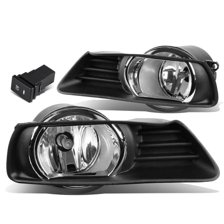 DNA Motoring For 09-11 Toyota Yaris Hatchback Yellow Lens Bumper Fog ...
