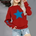 Frnrwgo Girls Sweatshirts for Kids Star Print Round Neck Pullover ...