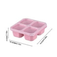 1 Packs Reusable Bento Box 4 Compartment Meal Prep Containers Microwave ...