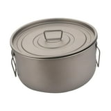 harayaa Outdoor Titanium Pot 1.8L Camping Cooking Set for Hiking ...