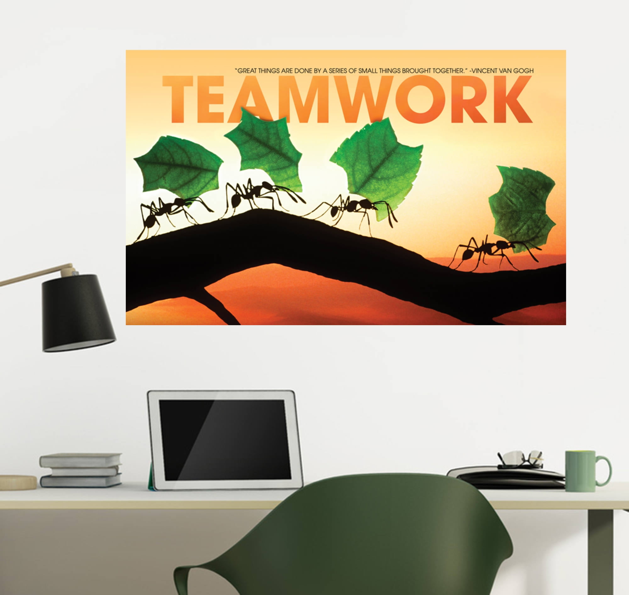 Successories Peel & Stick Motivational Wall Decal: Teamwork Ants (36 in ...