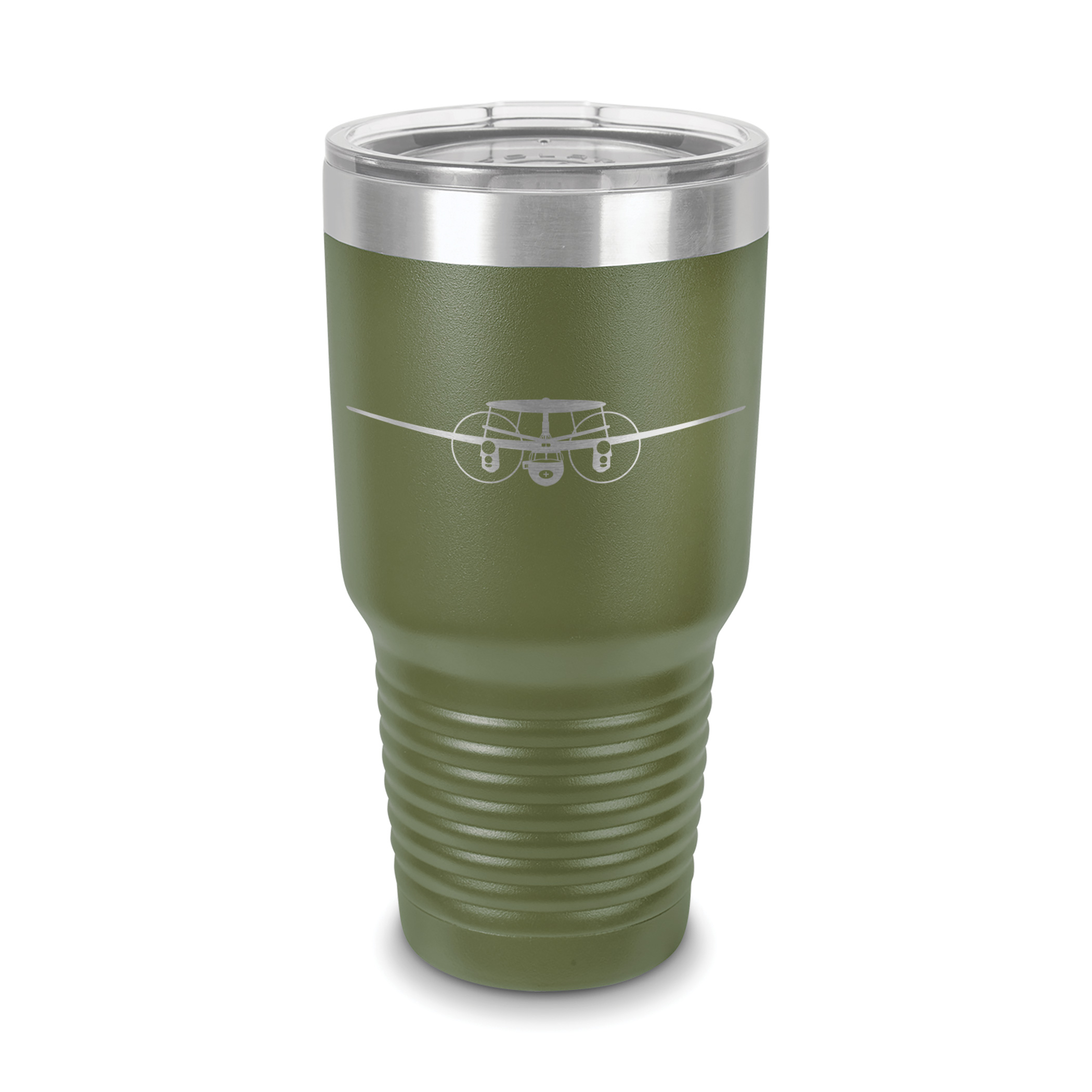 E-2 Hawkeye Tumbler 30 oz - Laser Engraved w/ Clear Lid - Polar Camel ...