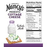 Nancy's Probiotic Foods Organic Whole Milk Cottage Cheese 16 oz Tub 14 ...