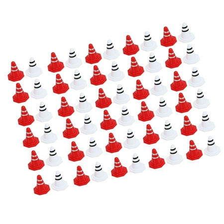 Mini Traffic Signs, Lifelike Red White Traffic Cones Toys Lightweight ...