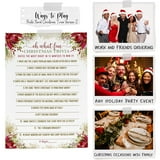 Rustic Christmas Trivia Game Cards Version 2 (25 Count) Holiday ...