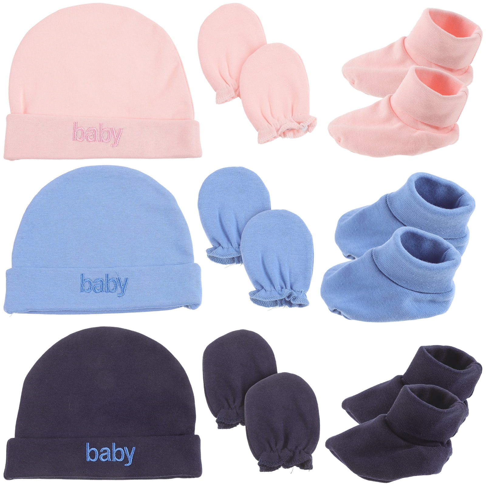 Click here for Homemaxs 3 Sets Newborn Hat Baby Mittens Newborn G... prices
