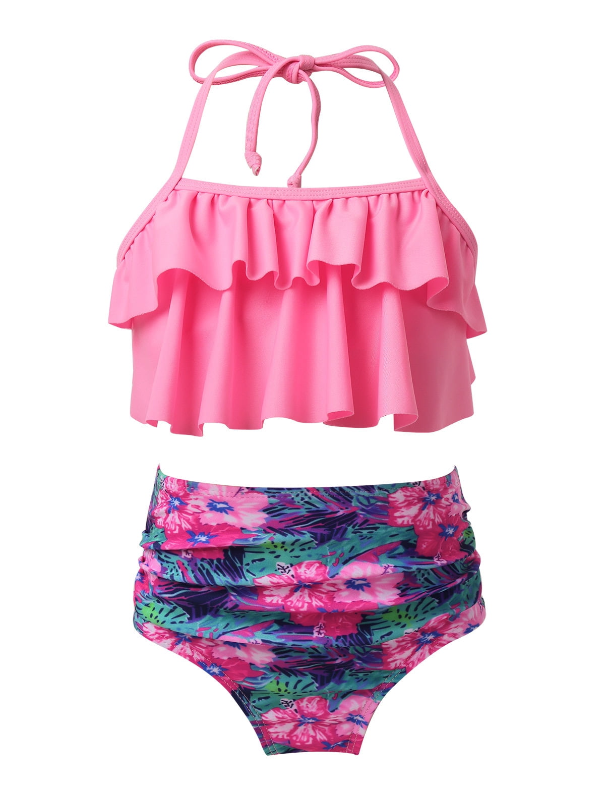 MSemis Kids Little Big Girls Fashion Bikini Set 2 Pieces Swimsuit,Size ...