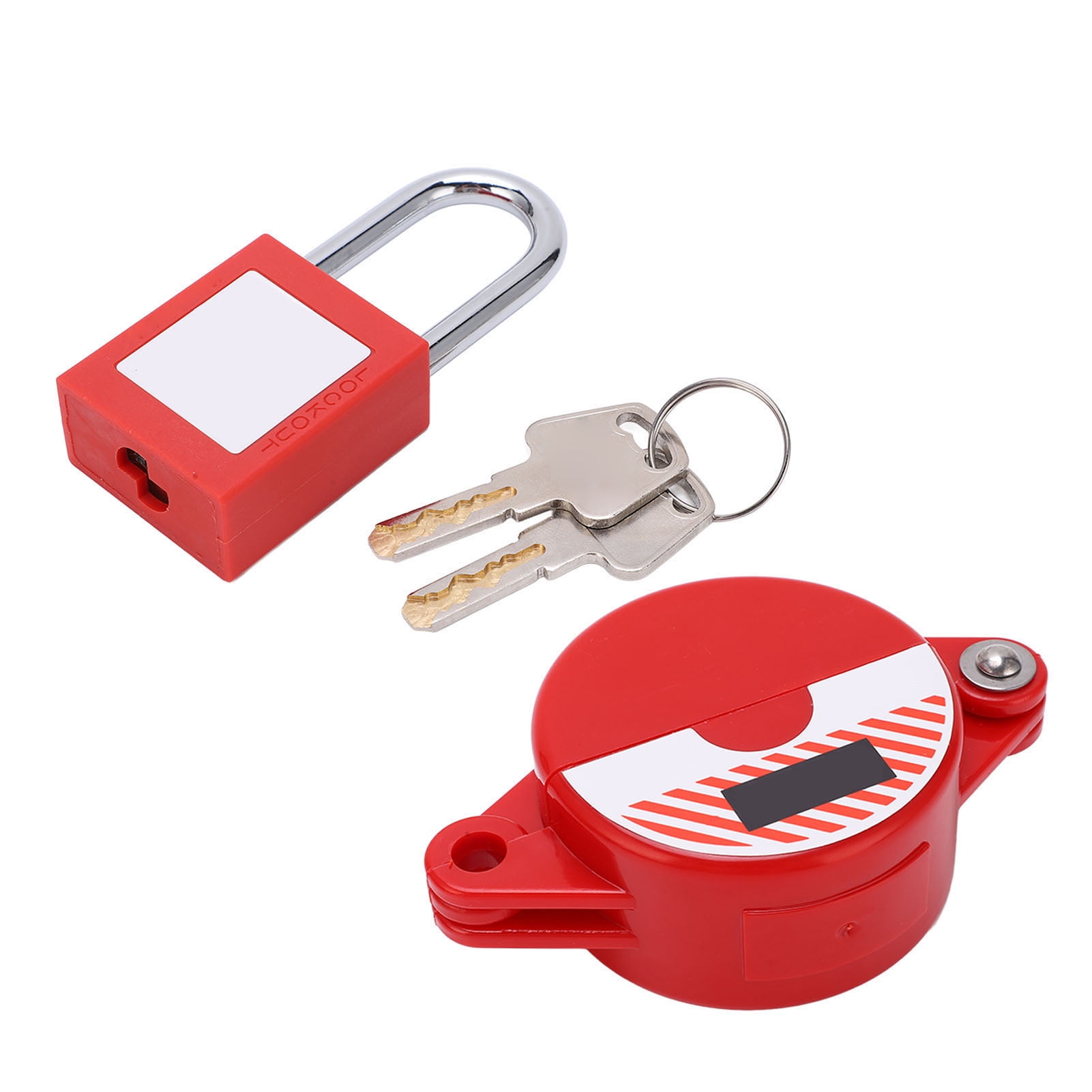 Safety Padlock, Solid Brass Reinforced Plastic Impact Resistant Valve ...