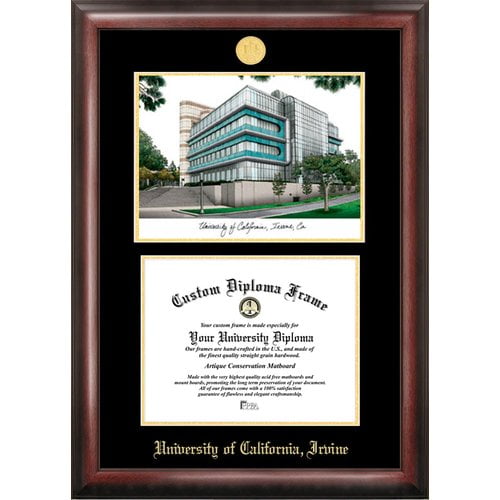 University of California, Irvine 8.5" x 11" Gold Embossed Diploma Frame ...