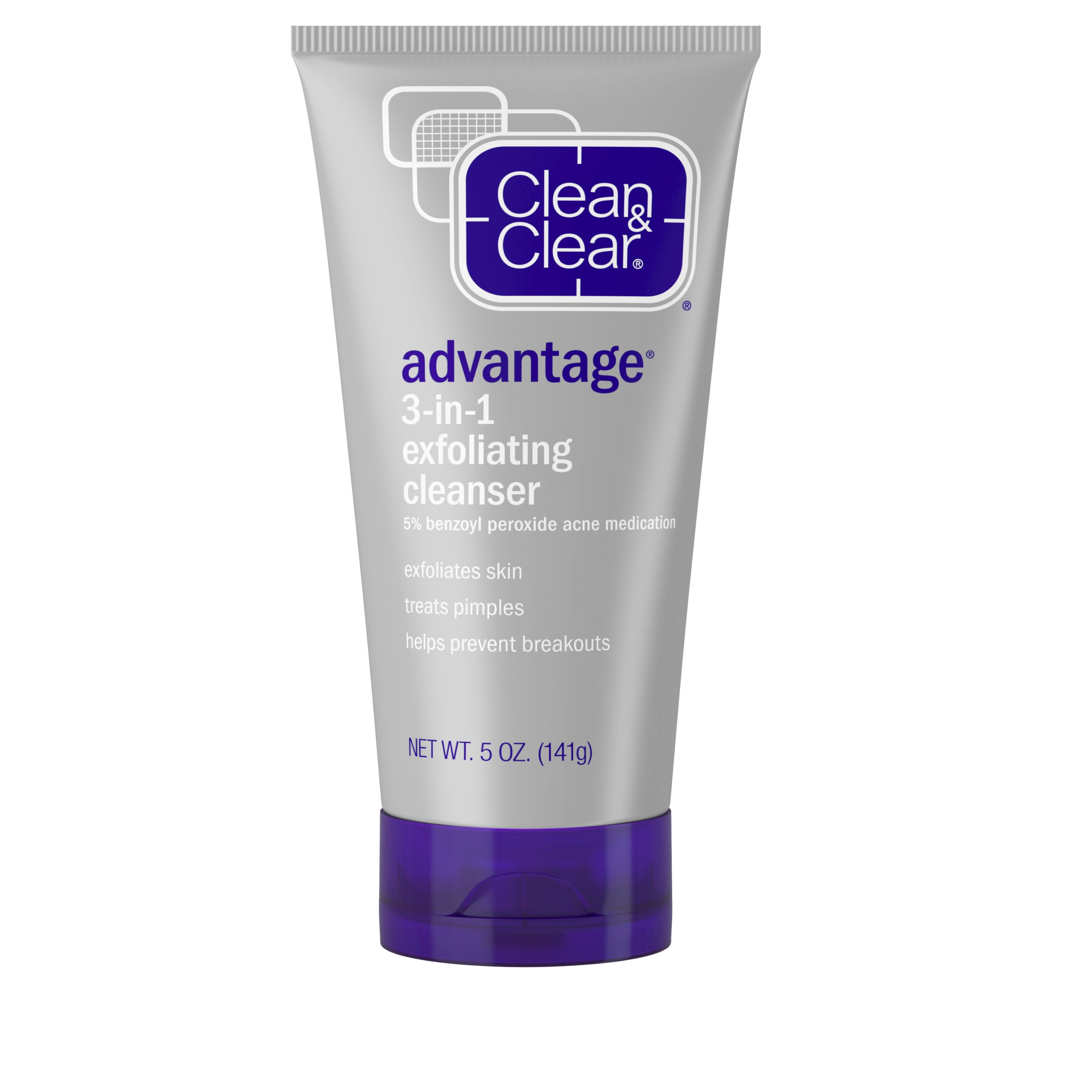 Clean And Clear Advantage 3 In 1 Daily Exfoliating Acne Cleanser 5 Oz