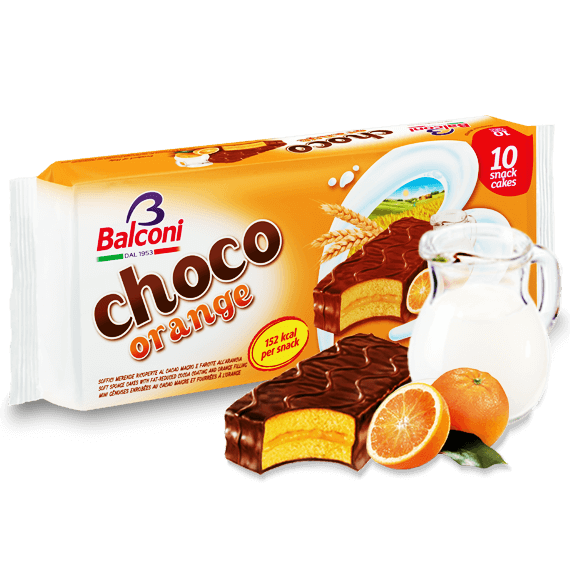 Buy Choco Orange Cakes (Balconi) 10 snacks, 350g Online at Lowest Price ...