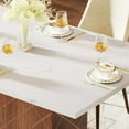 Tribesigns 47-Inch Dining Table for 4, Modern Kitchen Table ...