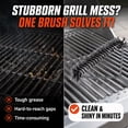 BBQ Bristle Grill Brush 12 Inch Heavy Duty Stainless Steel Y Shape BBQ ...