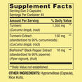 Spring Valley Ultra Strength Turmeric Curcumin General Wellness Dietary ...